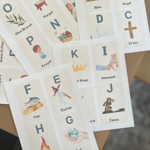 Bible Flashcards for Kids Homeschool Printables Easter - Etsy