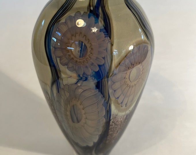 Deep Sea Vase Hand Blown Art Glass by Robert Eickholt - Etsy