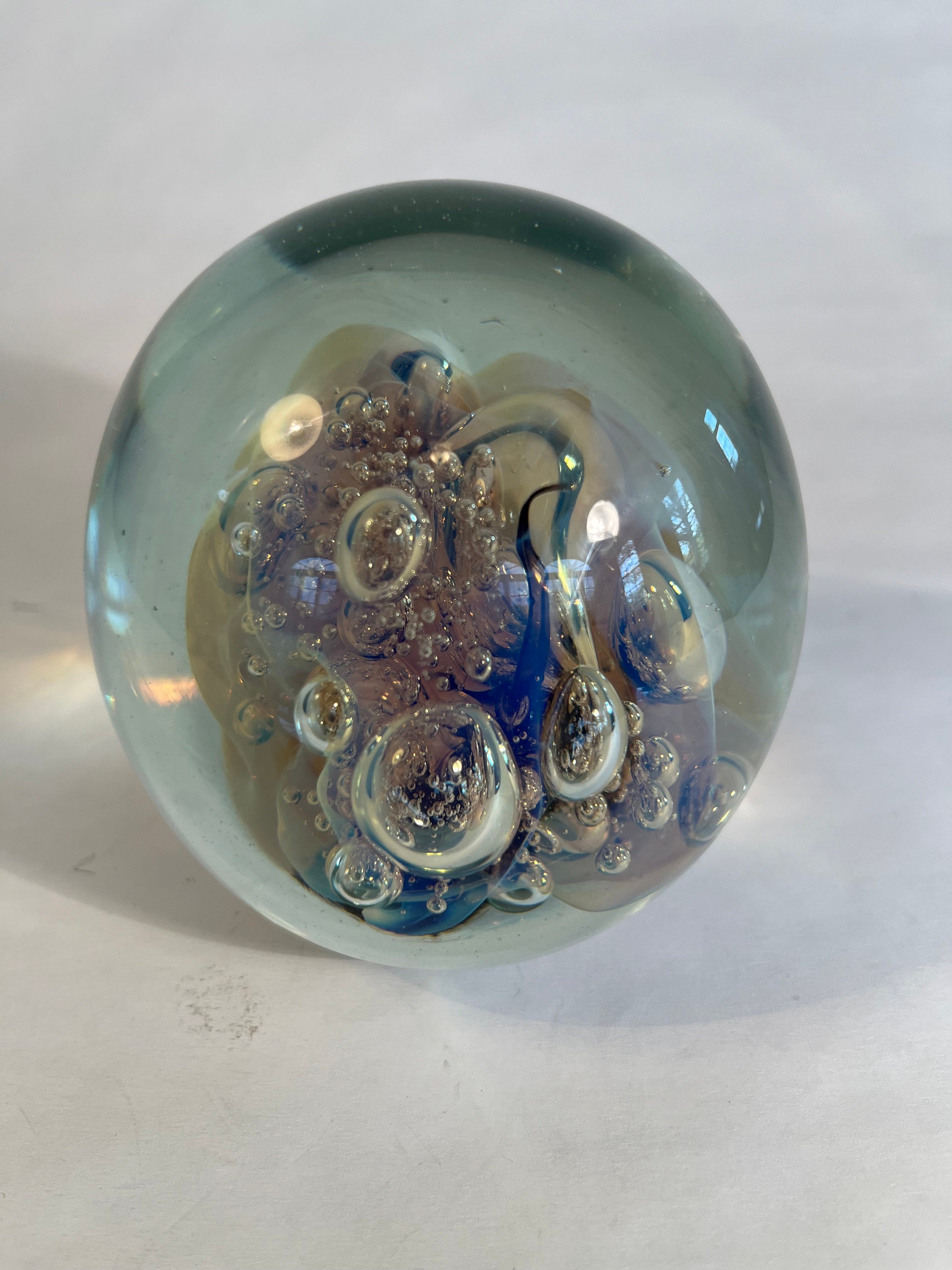 Galaxy Paper Weight Hand Blown Art Glass by Robert Eickholt - Etsy