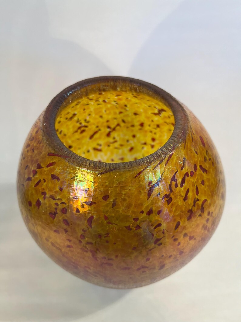 Sunset Beach Vase Hand Blown Art Glass by Robert Eickholt - Etsy