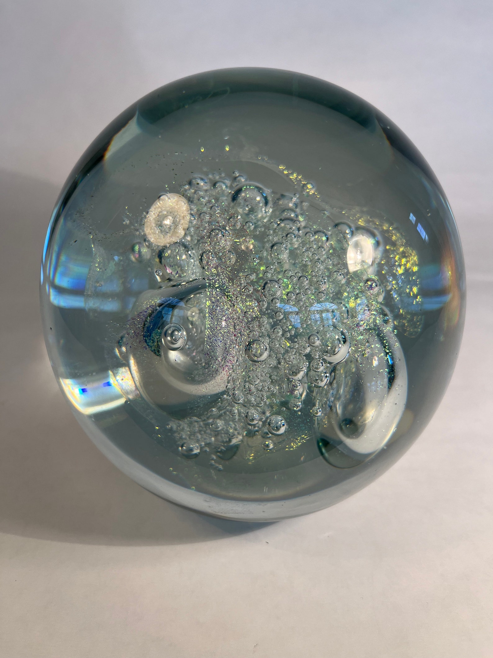 Dichroic Paper Weight Hand Blown Art Glass by Robert Eickholt - Etsy