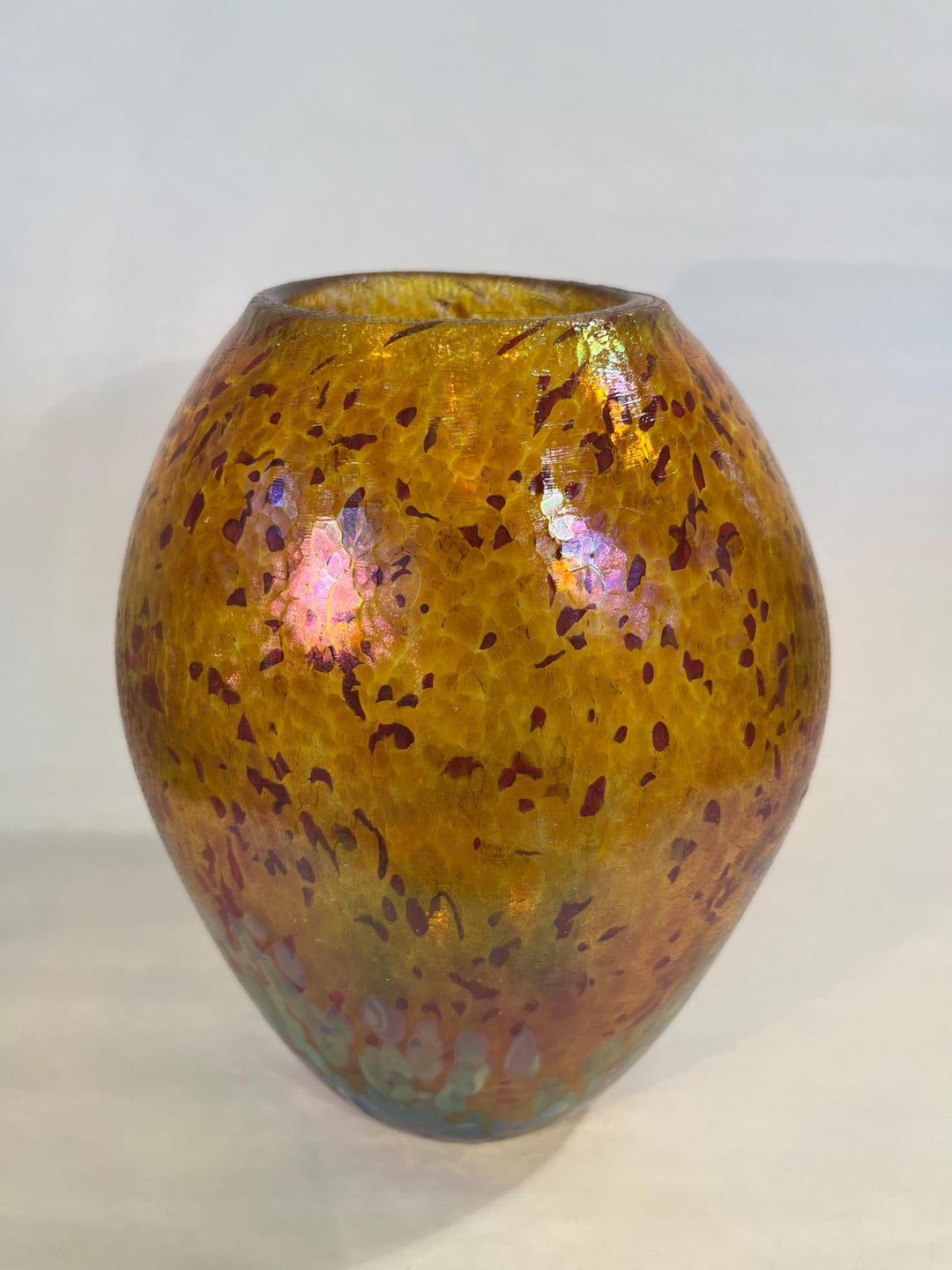 Sunset Beach Vase Hand Blown Art Glass by Robert Eickholt - Etsy