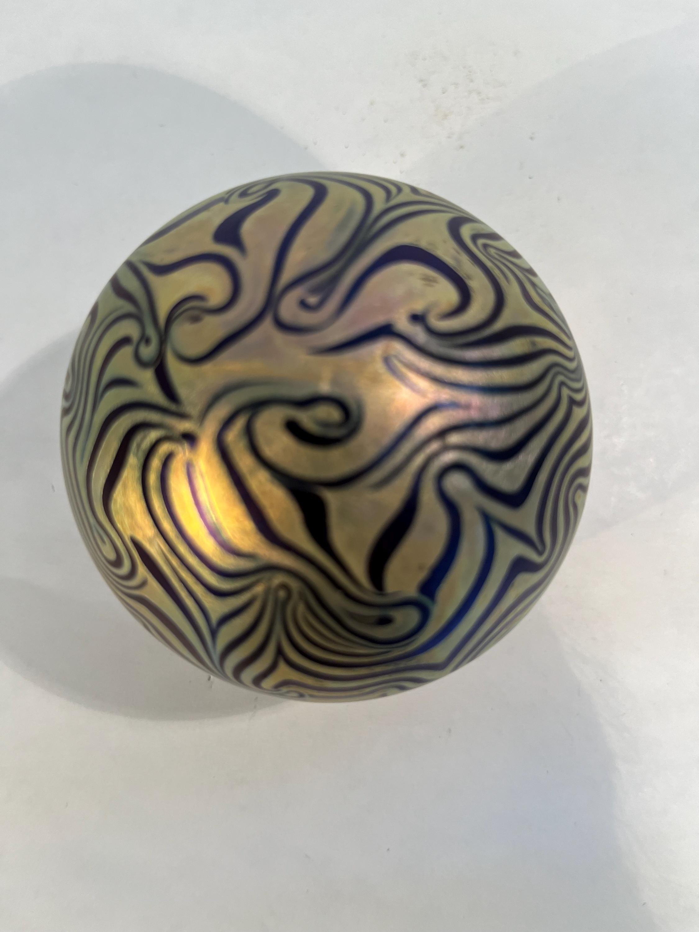 King Tut Paper Weight Hand Blown Art Glass by Robert Eickholt - Etsy