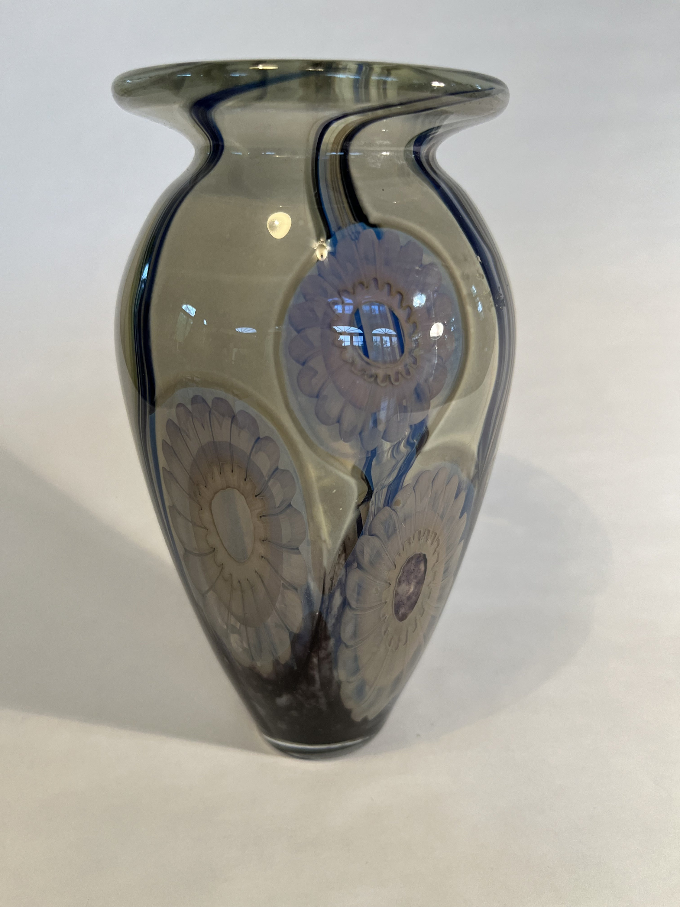 Deep Sea Vase Hand Blown Art Glass by Robert Eickholt - Etsy