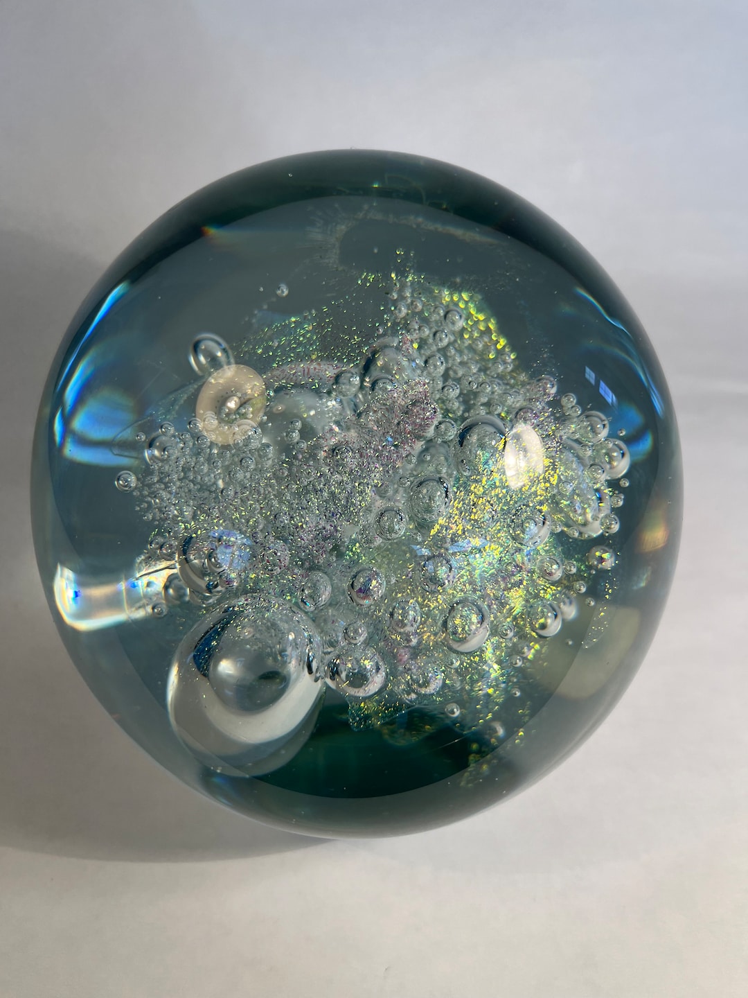 Dichroic Paper Weight Hand Blown Art Glass by Robert Eickholt - Etsy