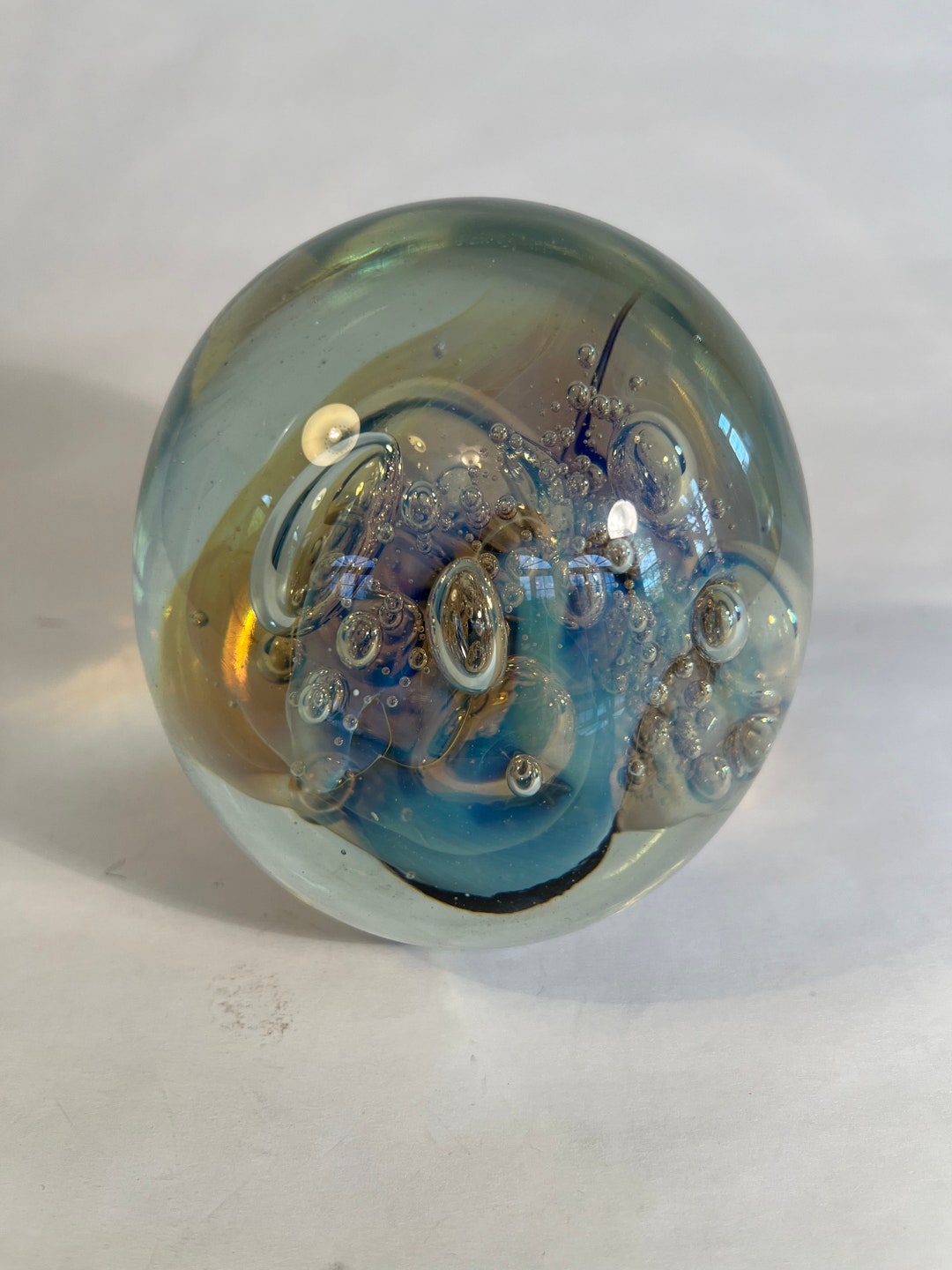 Galaxy Paper Weight Hand Blown Art Glass by Robert Eickholt - Etsy