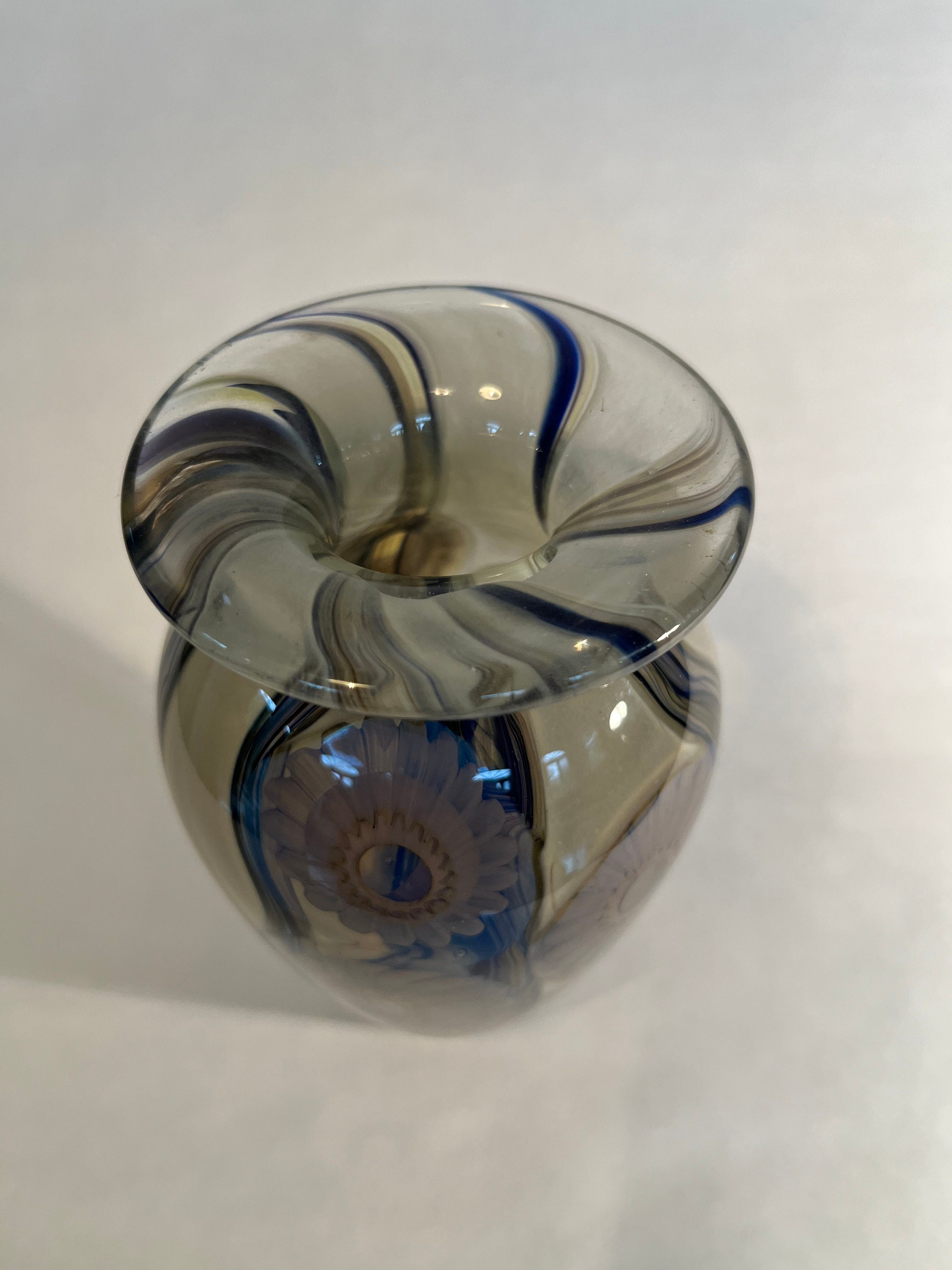 Deep Sea Vase Hand Blown Art Glass by Robert Eickholt - Etsy