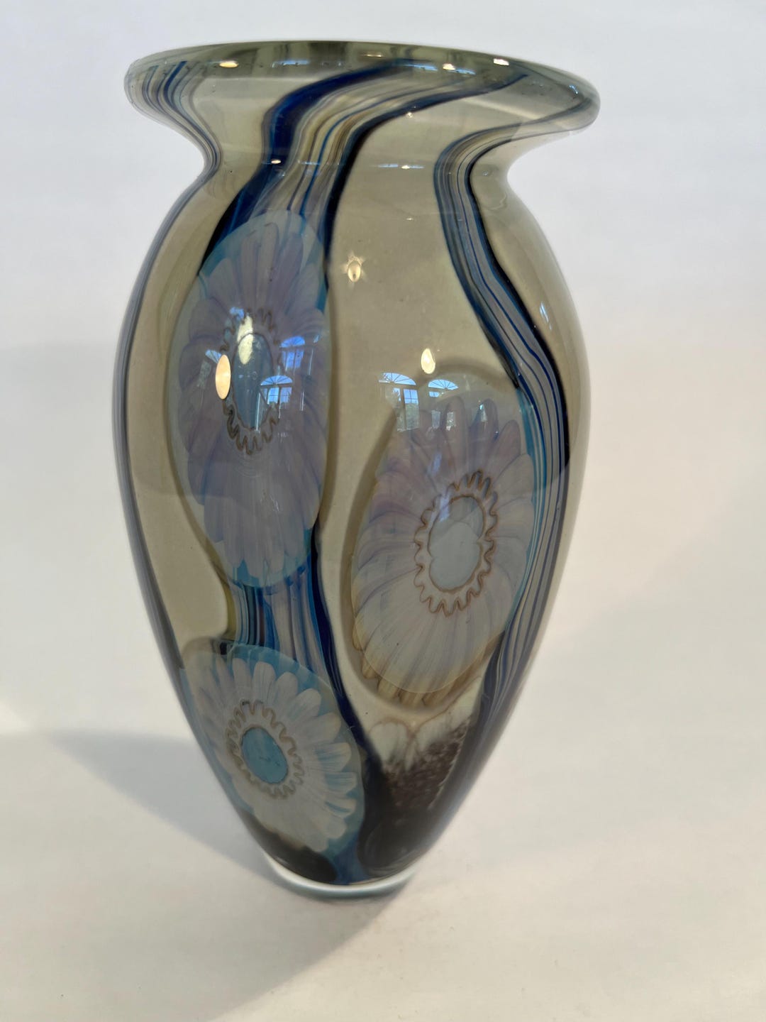 Deep Sea Vase Hand Blown Art Glass by Robert Eickholt - Etsy