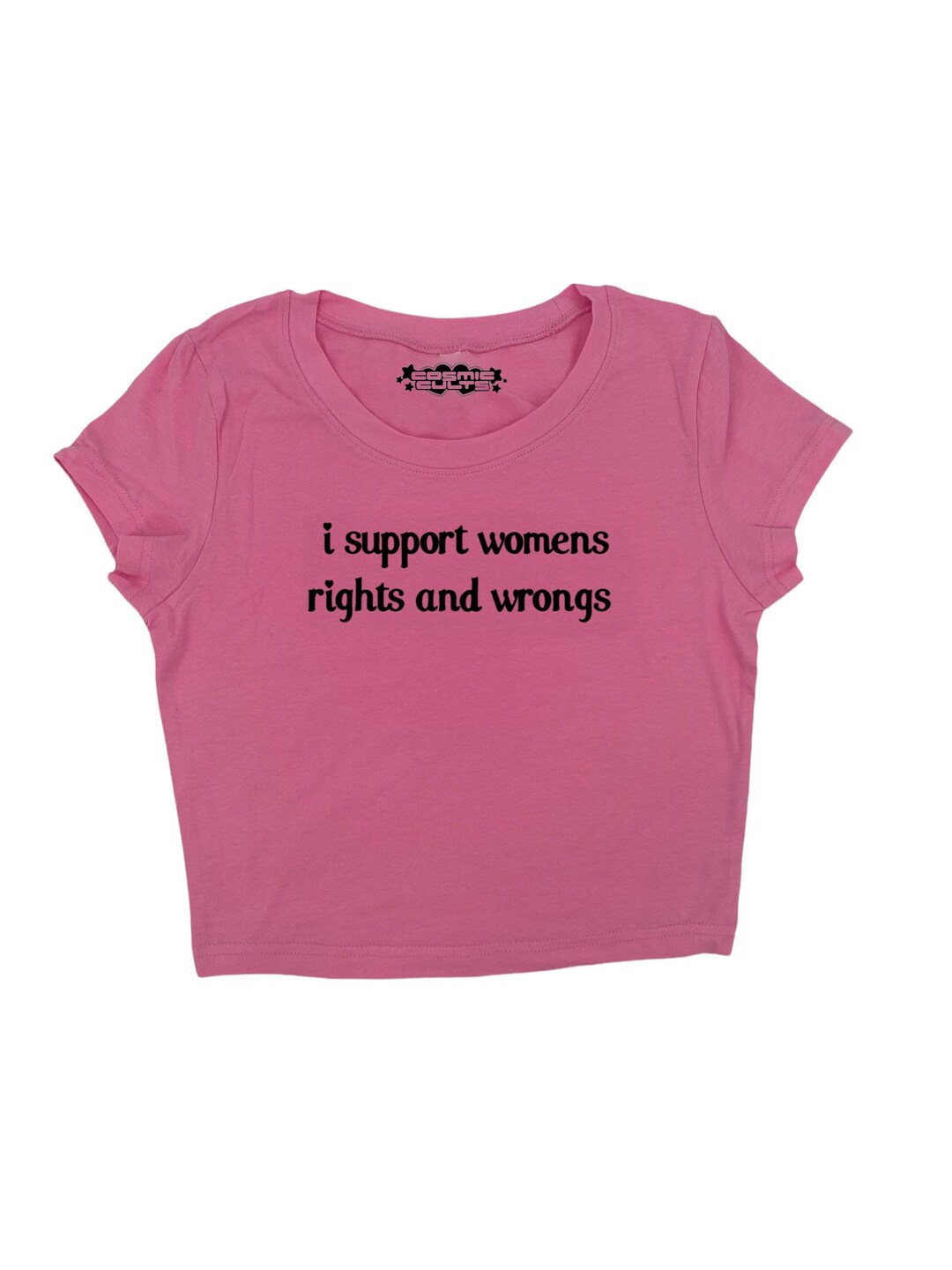 I Support Womens Rights and Wrongs Y2K Crop Top Tee Shirt - Etsy
