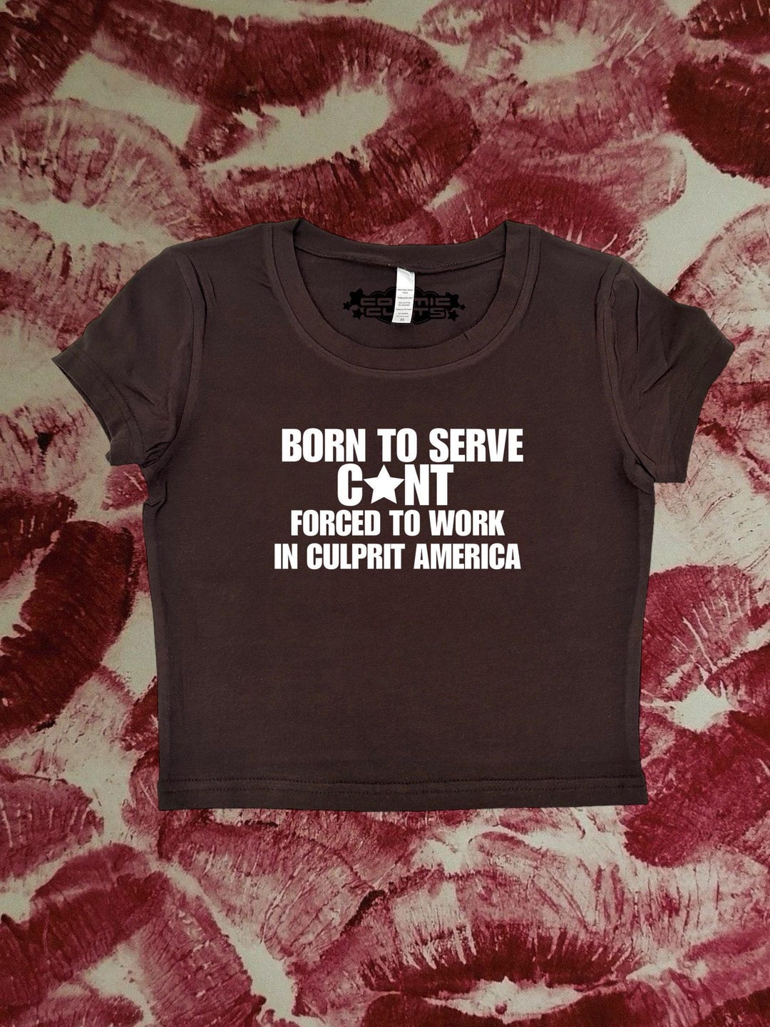 Born to Serve Cunt Forced to Work in Culprit America Coquette Clothing ...