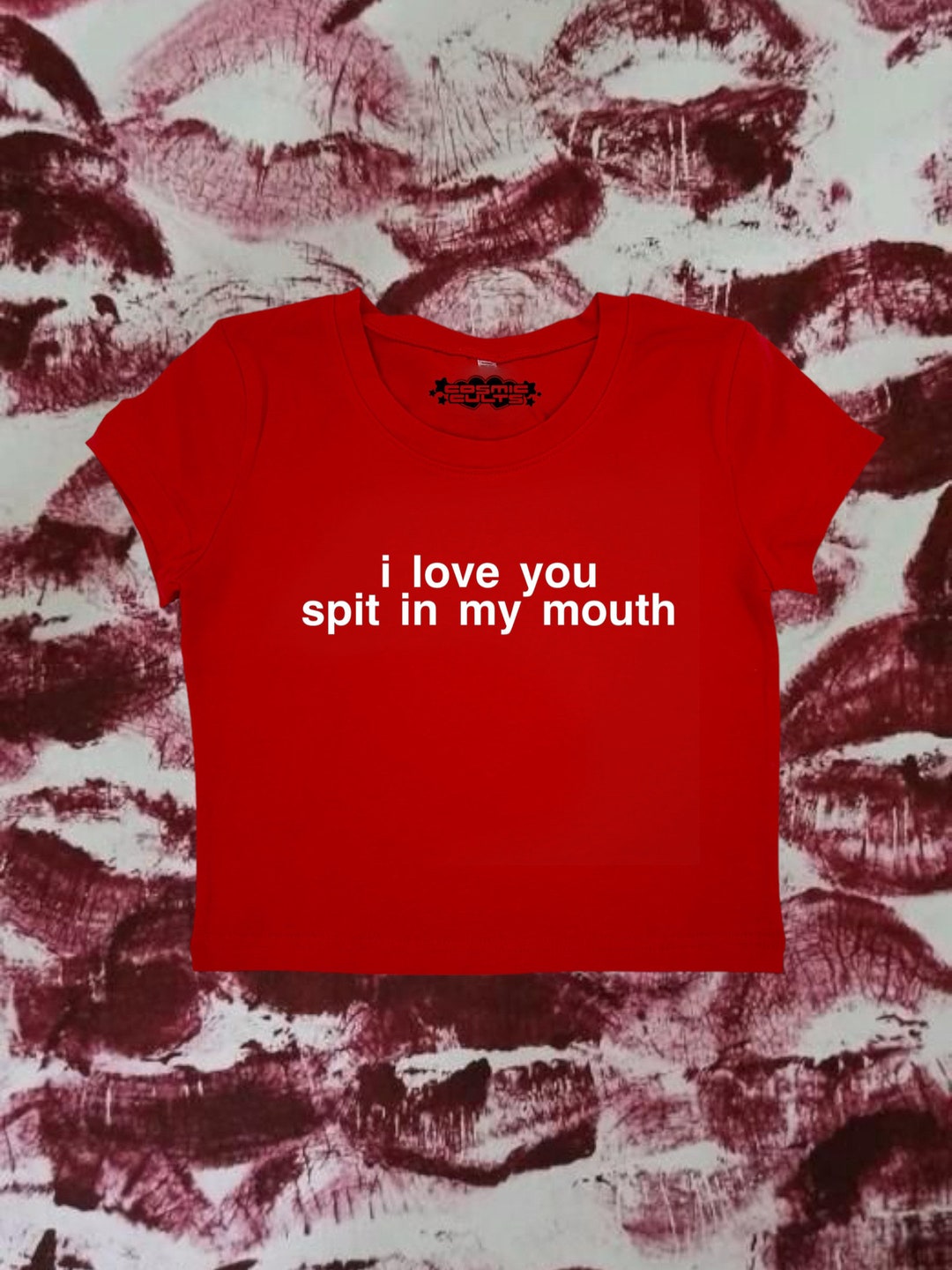 I Love You Spit in My Mouth Coquette Clothing, Coquette Top, Y2k Baby ...