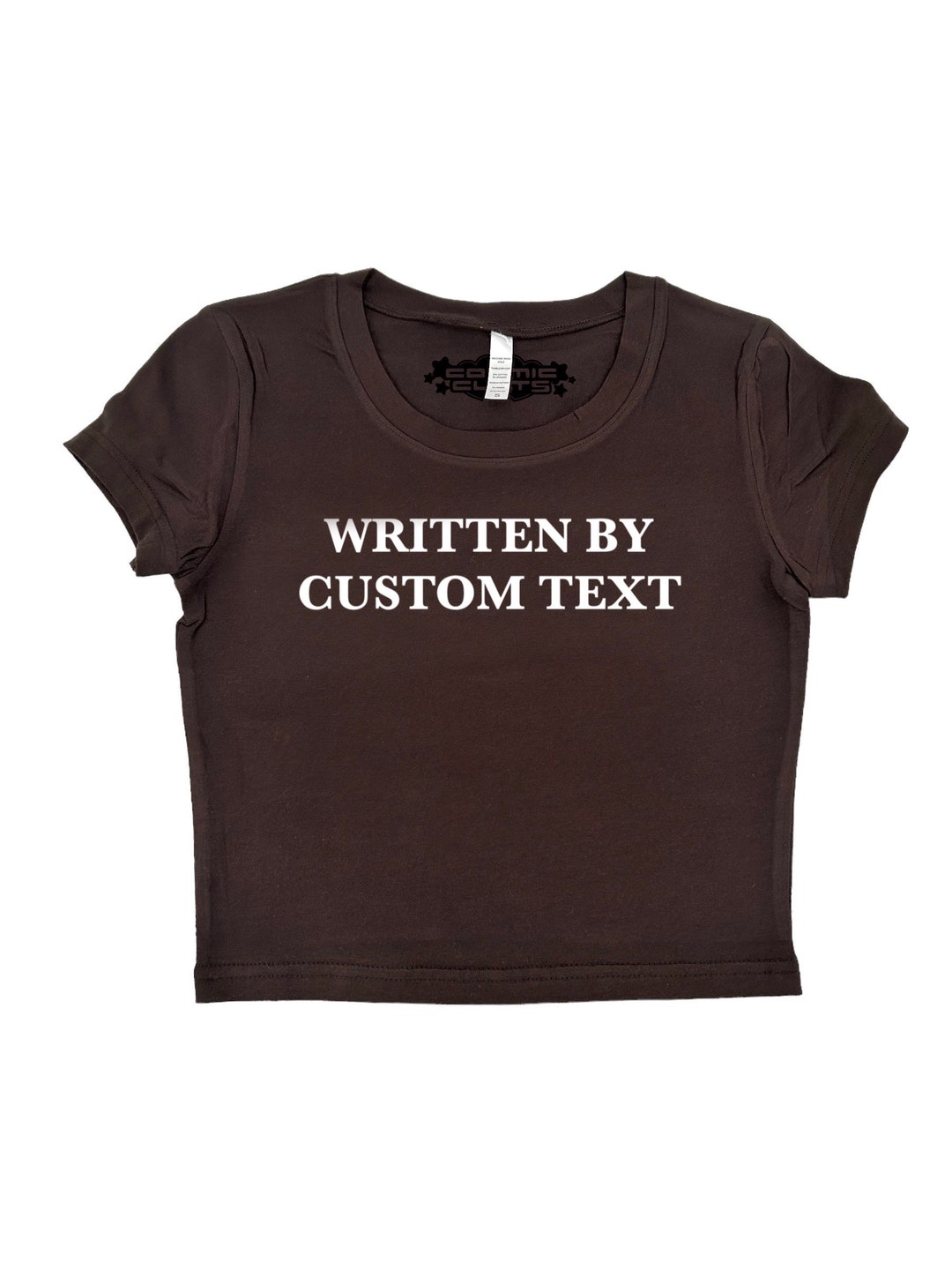 Written by Custom Y2K Crop Top Tee Shirt - Etsy