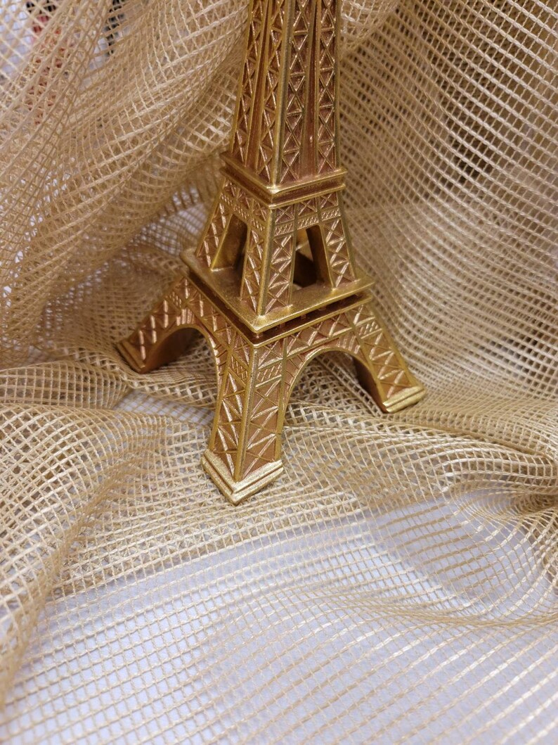 Fabric Sold by the Yard Champagne Gold Fish Net Double Width - Etsy