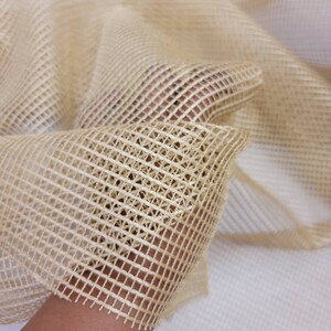 Fabric Sold by the Yard Champagne Gold Fish Net Double Width 108 Inch W ...