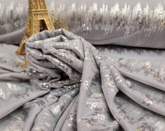 Silver Knit Fabric - Etsy