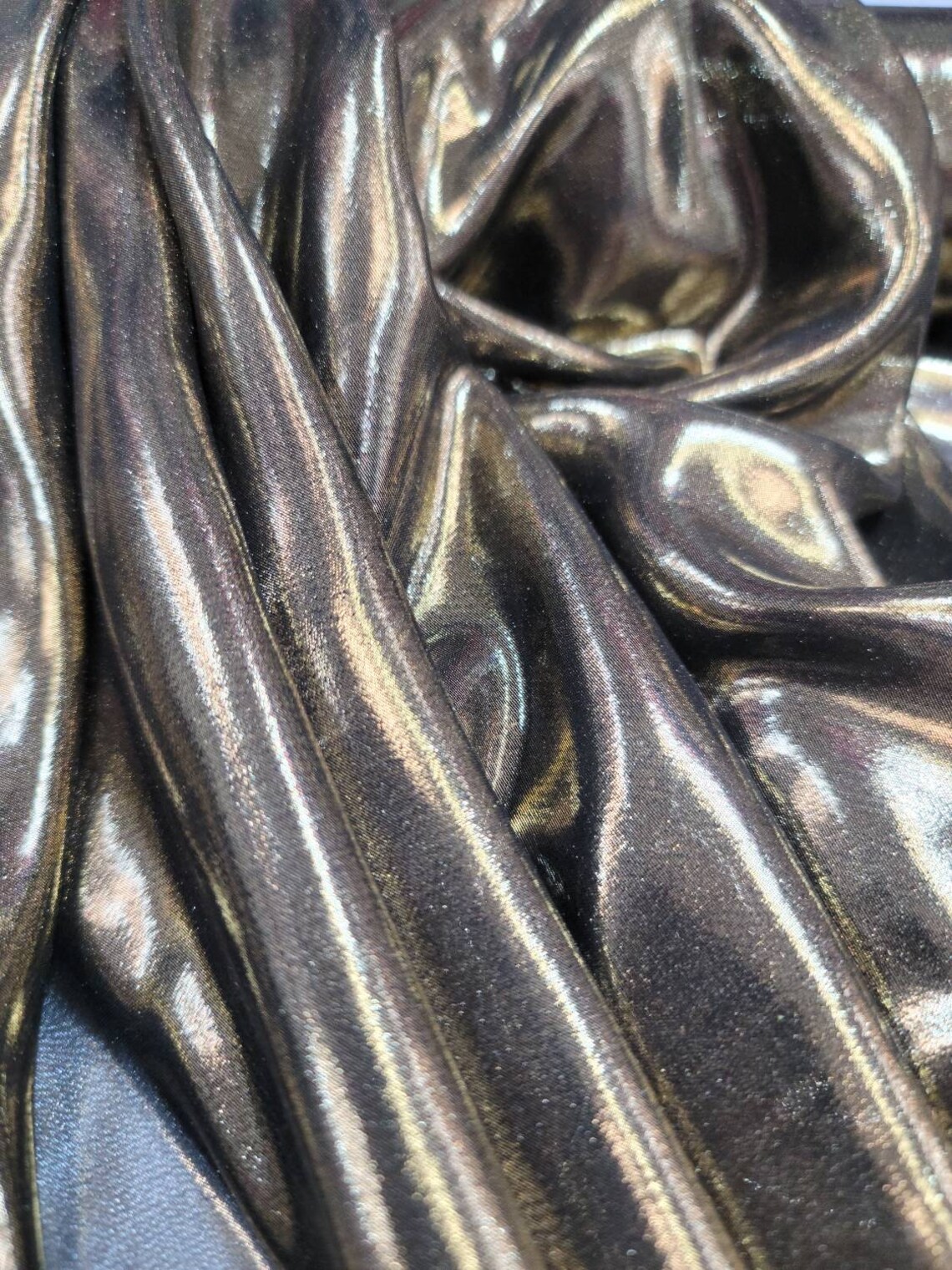 Fabric by the Yard Gold Metallic Chiffon Silky Light Weight | Etsy