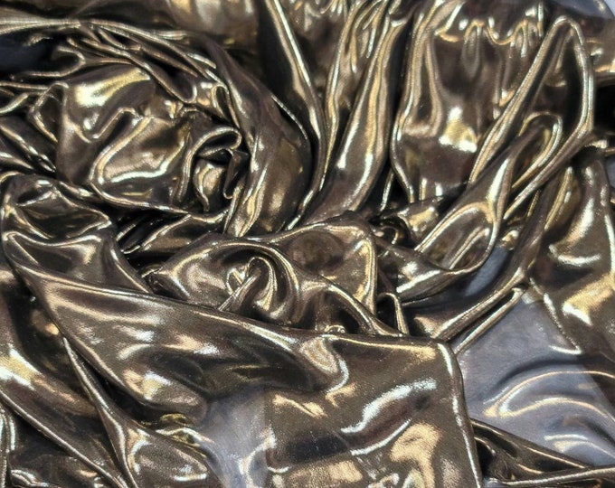 Fabric by the Yard Gold Metallic Chiffon Silky Light Weight Summer ...