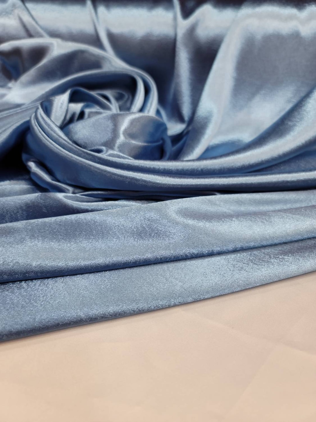 Periwinkle Stretch Crepe Satin Stoff: 60 "Breit, wird als Meterware ...