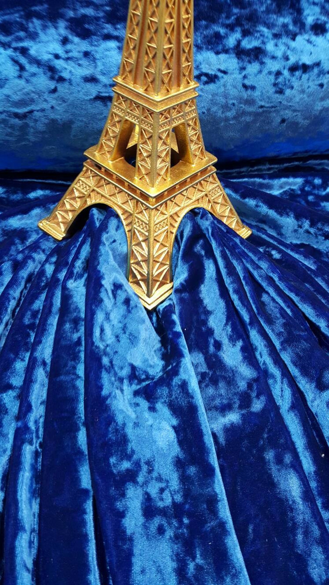 Royal Blue Crushed Stretch Velvet Fabric: 57 Inch Wide, Sold by the ...
