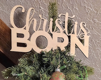 Wooden Tree Topper - Etsy