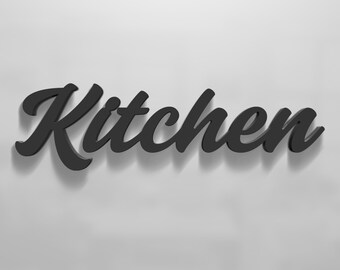 Kitchen Wall Word | Etsy