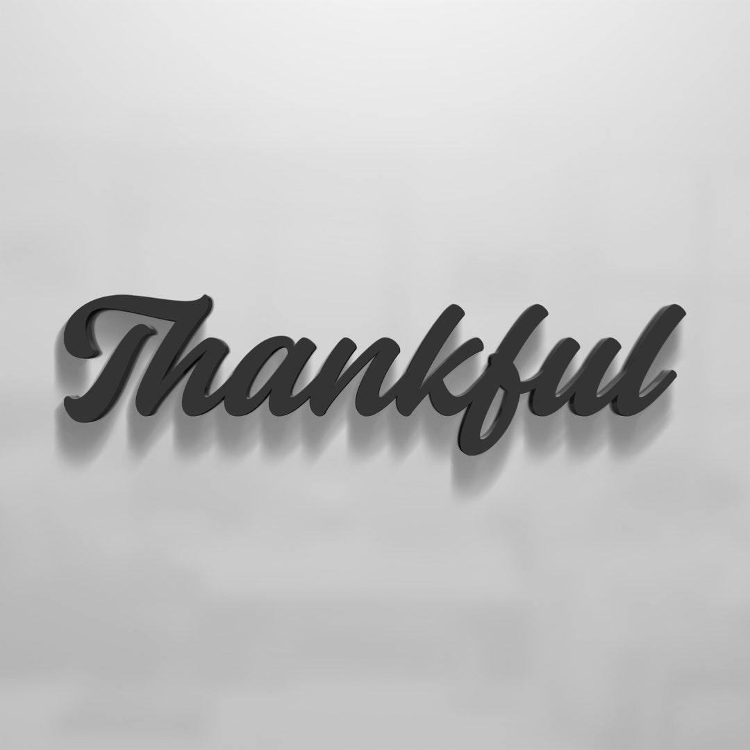 Wood Thankful Sign | Thankful Word Sign | Thanksgiving Decor | Family ...