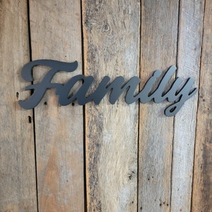 Wood Family Sign | Family Room and Living Room Farmhouse Decor ...
