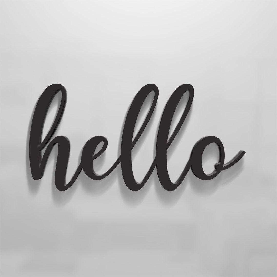 Wood Hello Sign for Wall Decor Entryway Decor | Family Room and Living ...