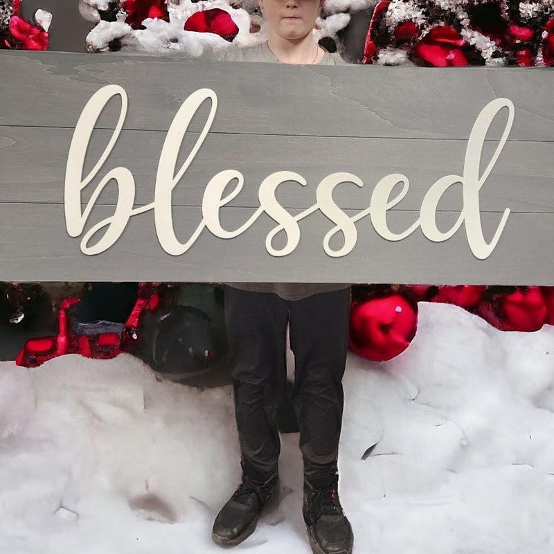 Blessed Sign - Etsy