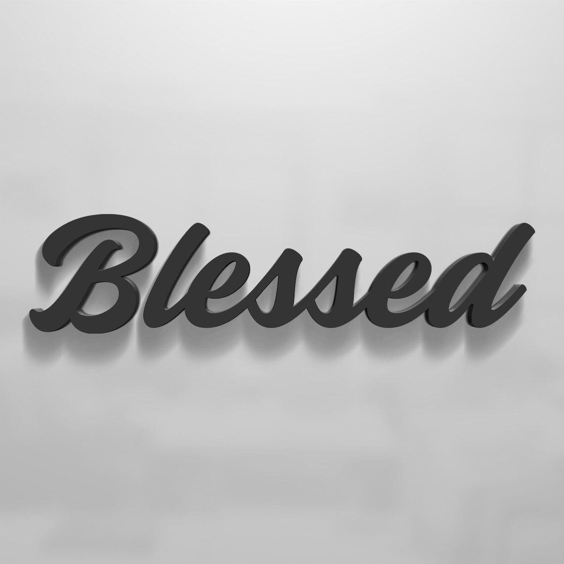Wood Blessed Sign | Blessed Wall Decor | Blessed Word Sign ...