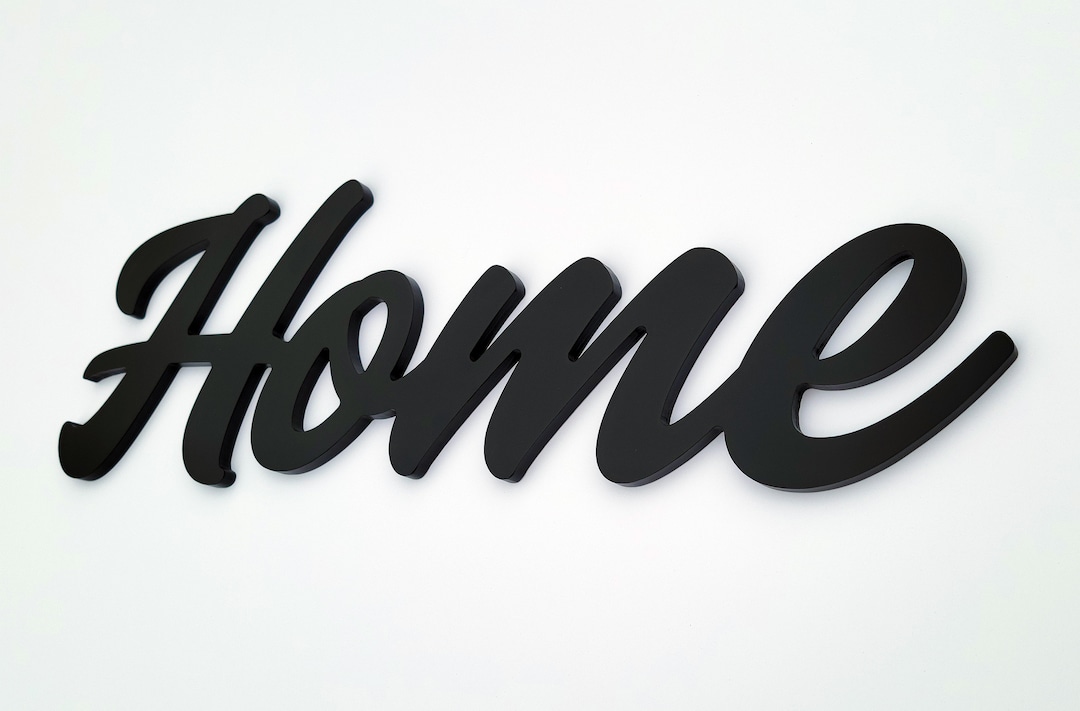 HOME Sign - Painted Home Letters for Wall Decor – Wooden Letter ...