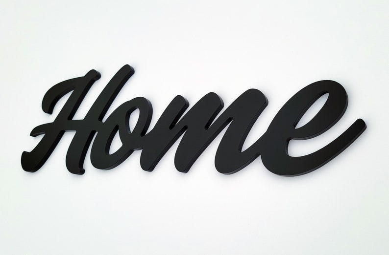 HOME Sign Painted Home Letters for Wall Decor Wooden | Etsy