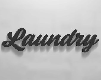 Wood Laundry Sign - Etsy