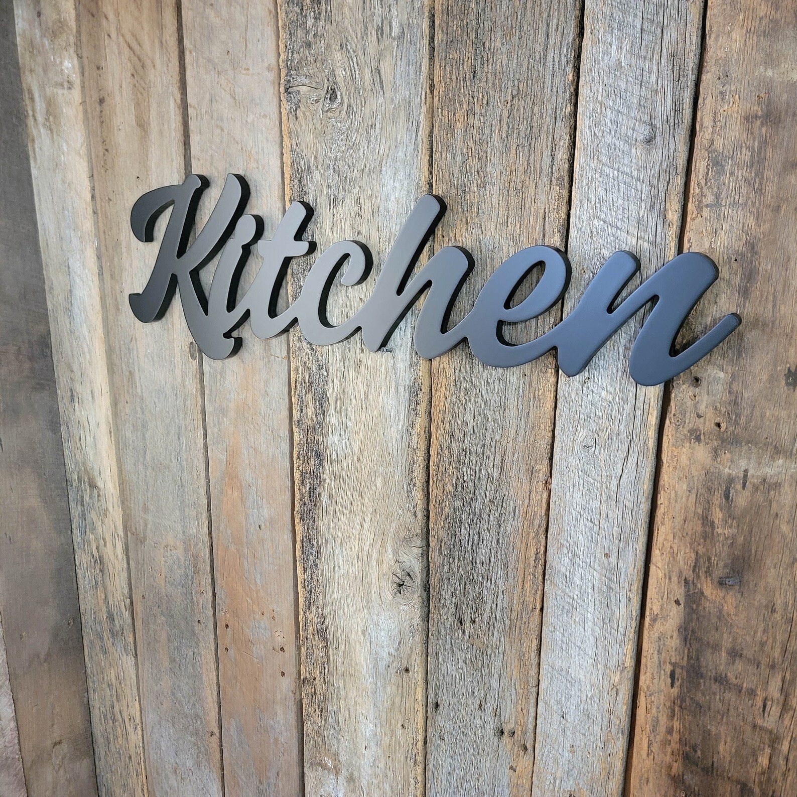 Wood Kitchen Sign | Painted Wooden Letters for Farmhouse Decor | Wall ...