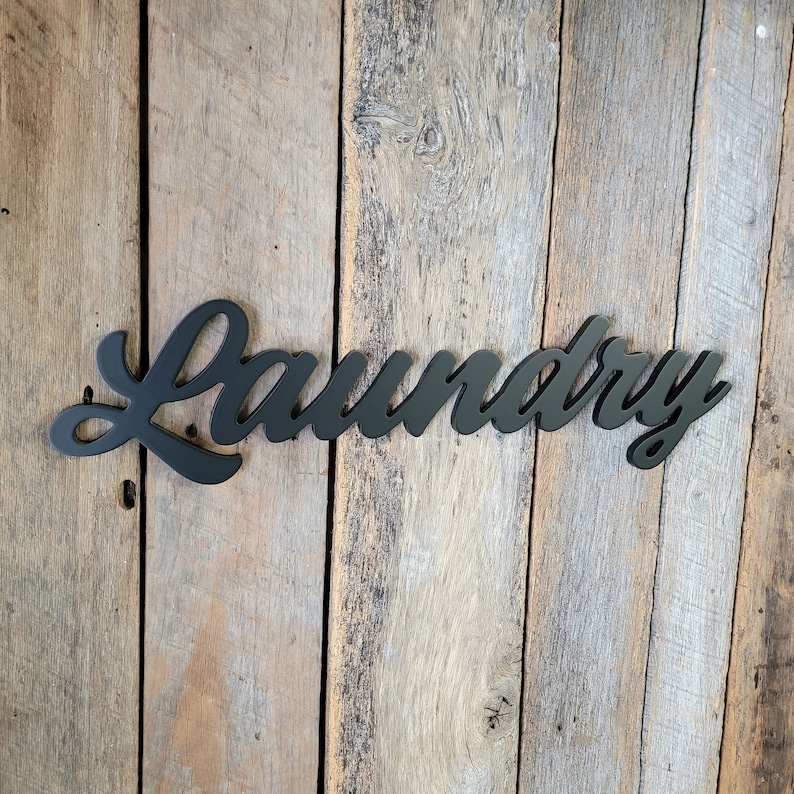 Wood Laundry Sign | Laundry Sign for Kitchen | Kitchen Wall Decor ...