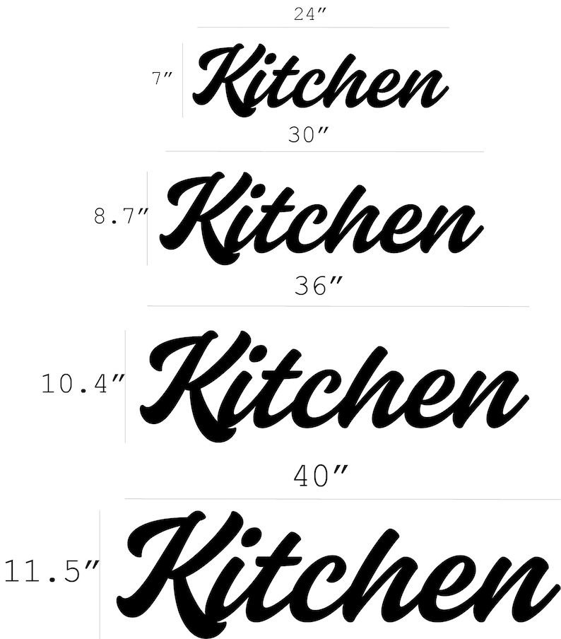 Wood Kitchen Sign | Painted Wooden Letters for Farmhouse Decor | Wall ...