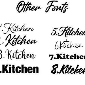 Wood Kitchen Sign | Painted Wooden Letters for Farmhouse Decor | Wall ...
