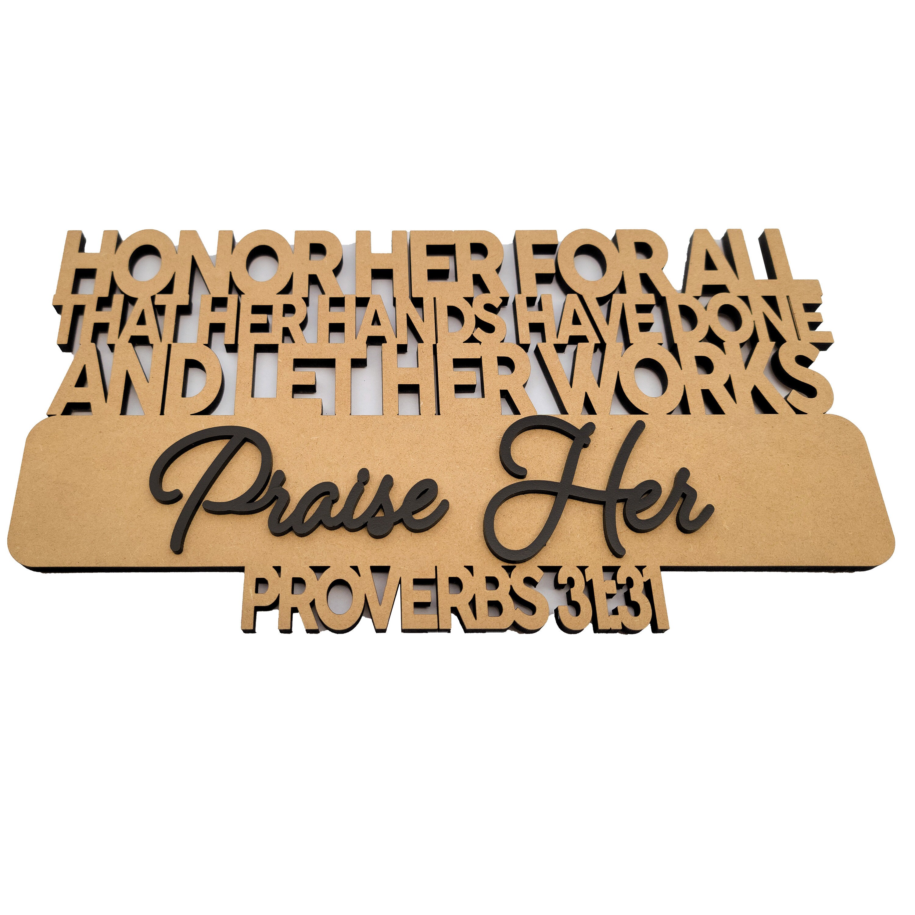 Bible Verse Wall Art Christian Wall Art Proverbs 31:31 - Etsy