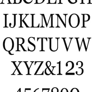 Outdoor Letters - Serif Numbers and Letters for Front Porch Decor ...