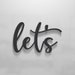 Script Letters Let's Add-on for Let's Play Sign Wooden Wall Letters ...