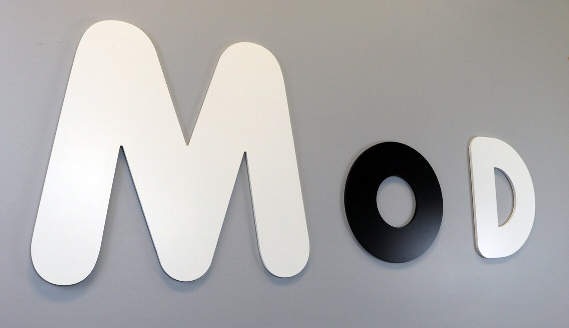 Round Wooden Letters 10 Inch Letters to 44 Inch Custom - Etsy