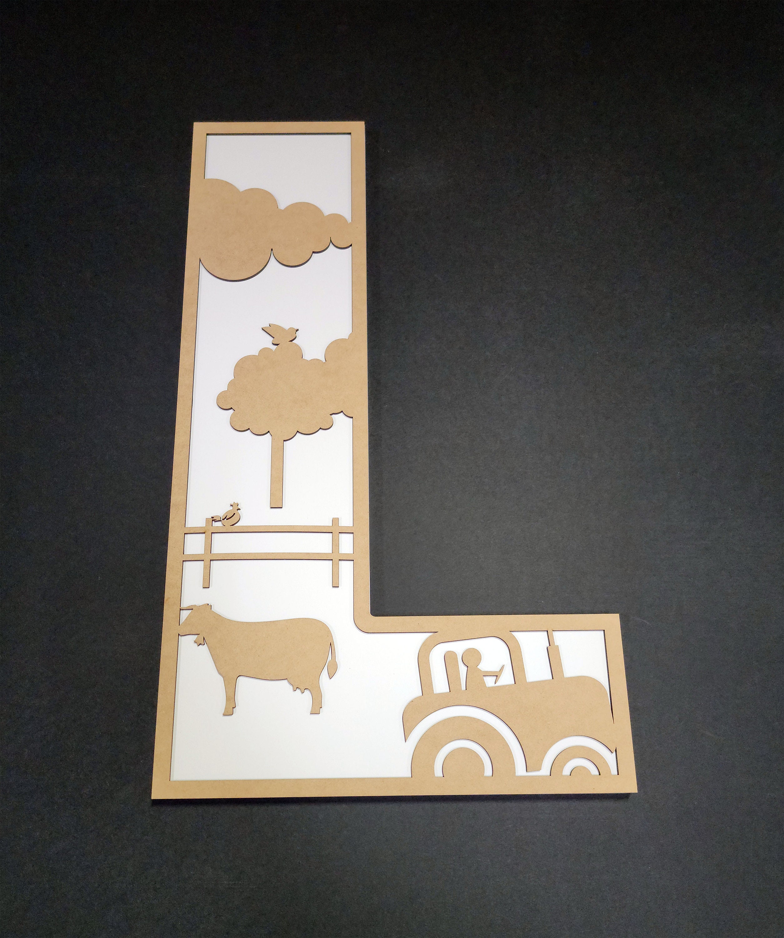 Wooden Letters for Nursery Wall Decor Farm Themed Letter - Etsy