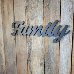 Wood Family Sign | Family Room and Living Room Farmhouse Decor ...