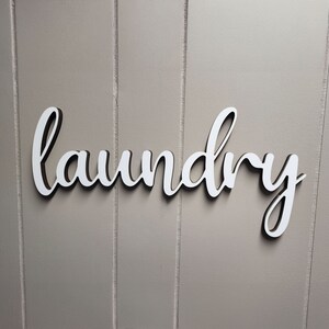 Wood Laundry Sign | Laundry Sign for Kitchen | Kitchen Wall Decor ...