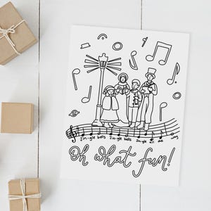 Festive Coloring Pages | Fa-la-la-la Llama | Printable Kids' and Adult ...