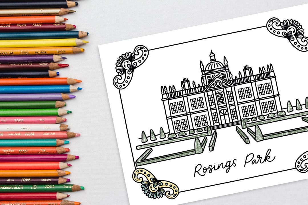 Pride & Prejudice Lodgings Coloring Pages | Jane Austen Inspired ...