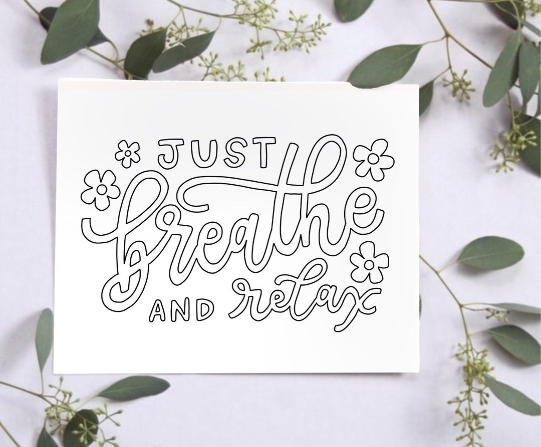 Positive Affirmation Coloring Pages | Motivational | Printable Coloring ...