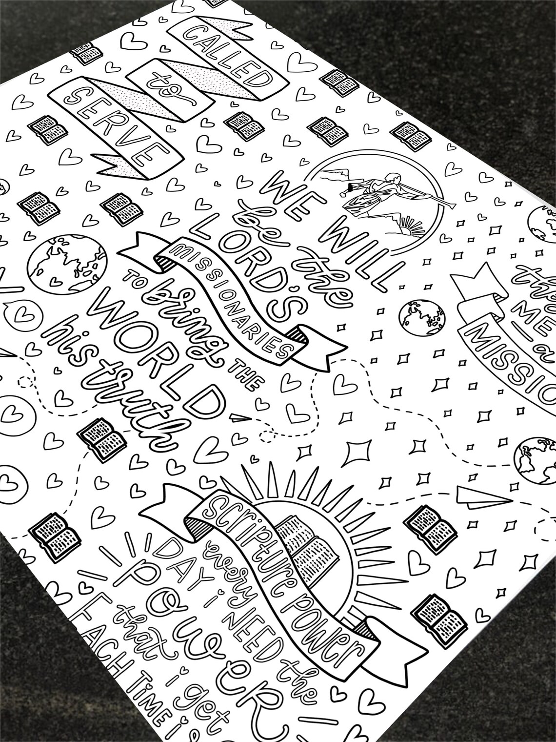 Missionary Work Coloring Pages: LDS Primary Songs (digital Download) - Etsy