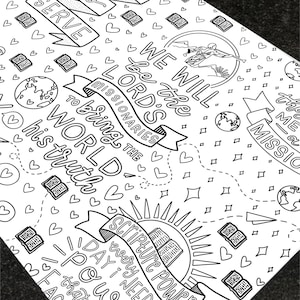 Missionary Work Coloring Pages: LDS Primary Songs (digital Download) - Etsy