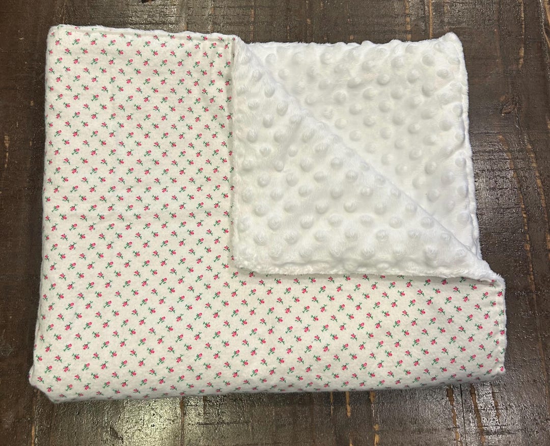 Dainty Pink Roses Baby Blanket - Etsy